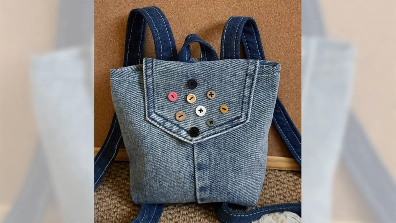 DIY Backpack From a Denim Skirt: Sew a Bag in 7 Steps