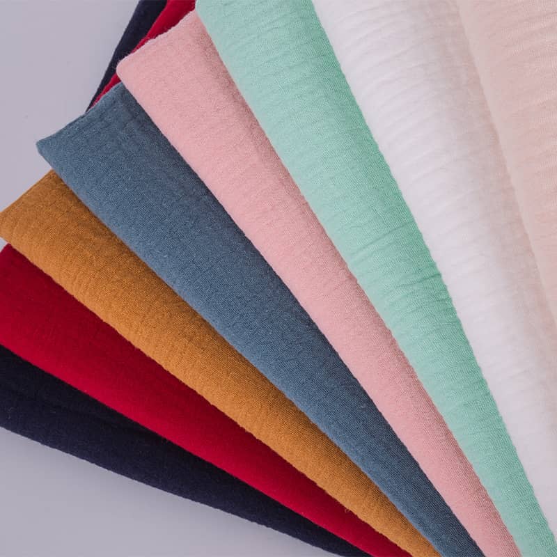 100% Cotton Double Gauze Fabric By the Yard -Longan Craft