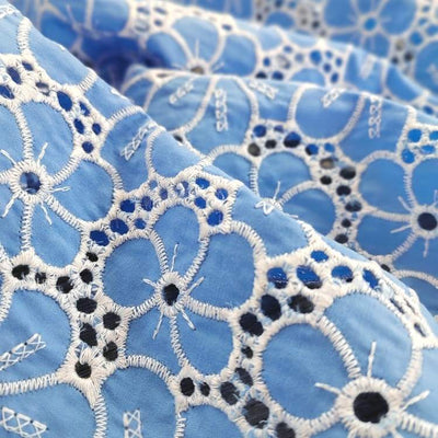 Eyelet Fabric By The Yard-Longancraft