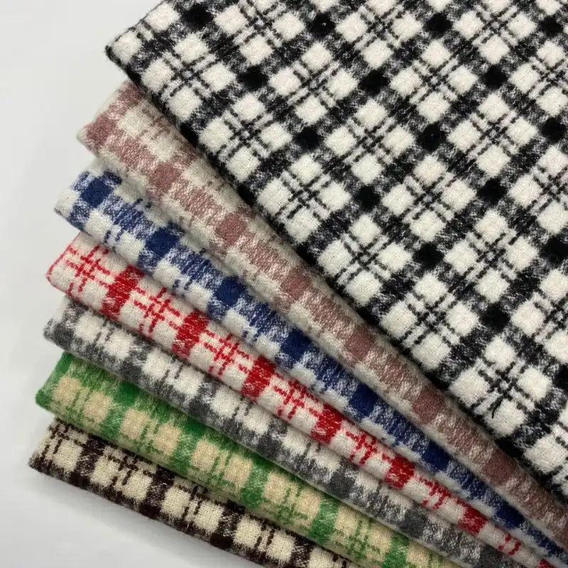 Classic Plaid Tweed By The Yard | Tweed Fabric For Clothing