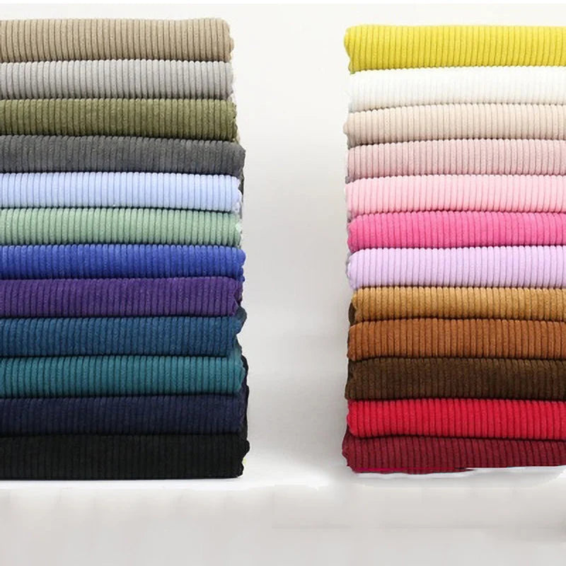 Cotton Solid Color Corduroy Fabric By the Yard-Longan Craft