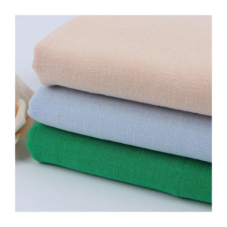 Soft Lightweight Rayon Linen Fabric By The Yard|Bamboo Texture