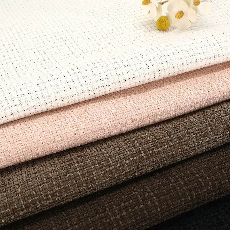 Polyester and Cotton Tweed Fabric | Solid Color Tweed Fabric
