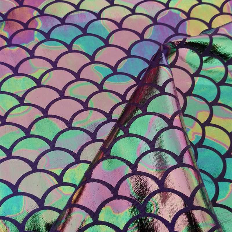 Scale Mermaid Fabric By the Yard -Longan Craft